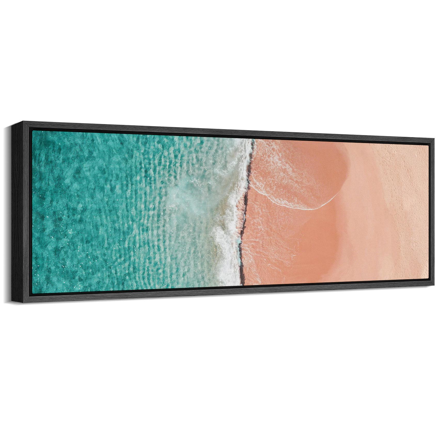 IDEA4WALL Coastal Beach Aerial Shoreline Crystal Clear Water And Sandy ...