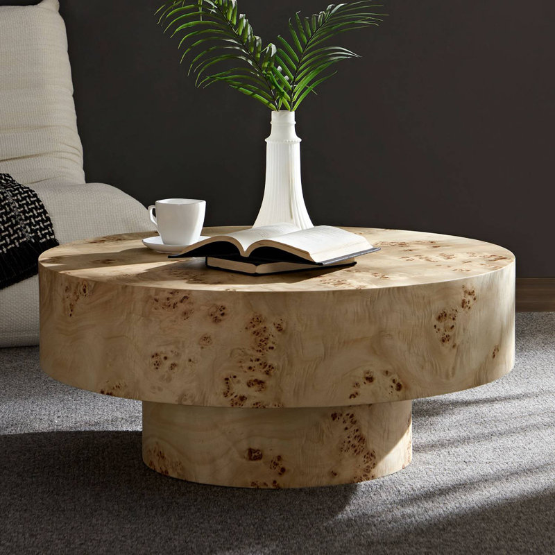 Millwood Pines 31.49" MDF Round Coffee Table - Wayfair Canada