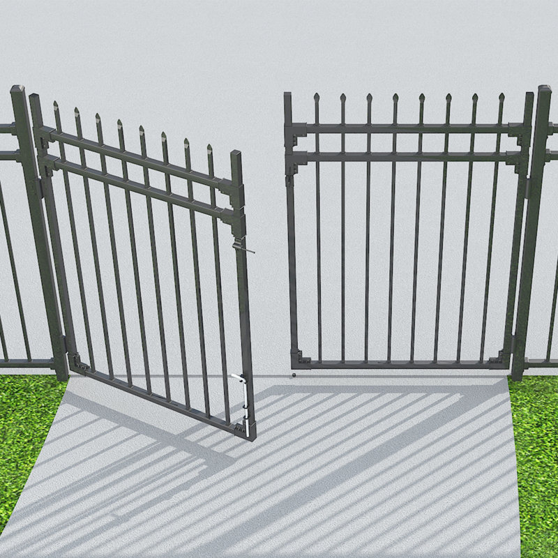 XCEL 5 ft. H x 4 ft. W Sharp Pickets Metal Fencing & Reviews | Wayfair