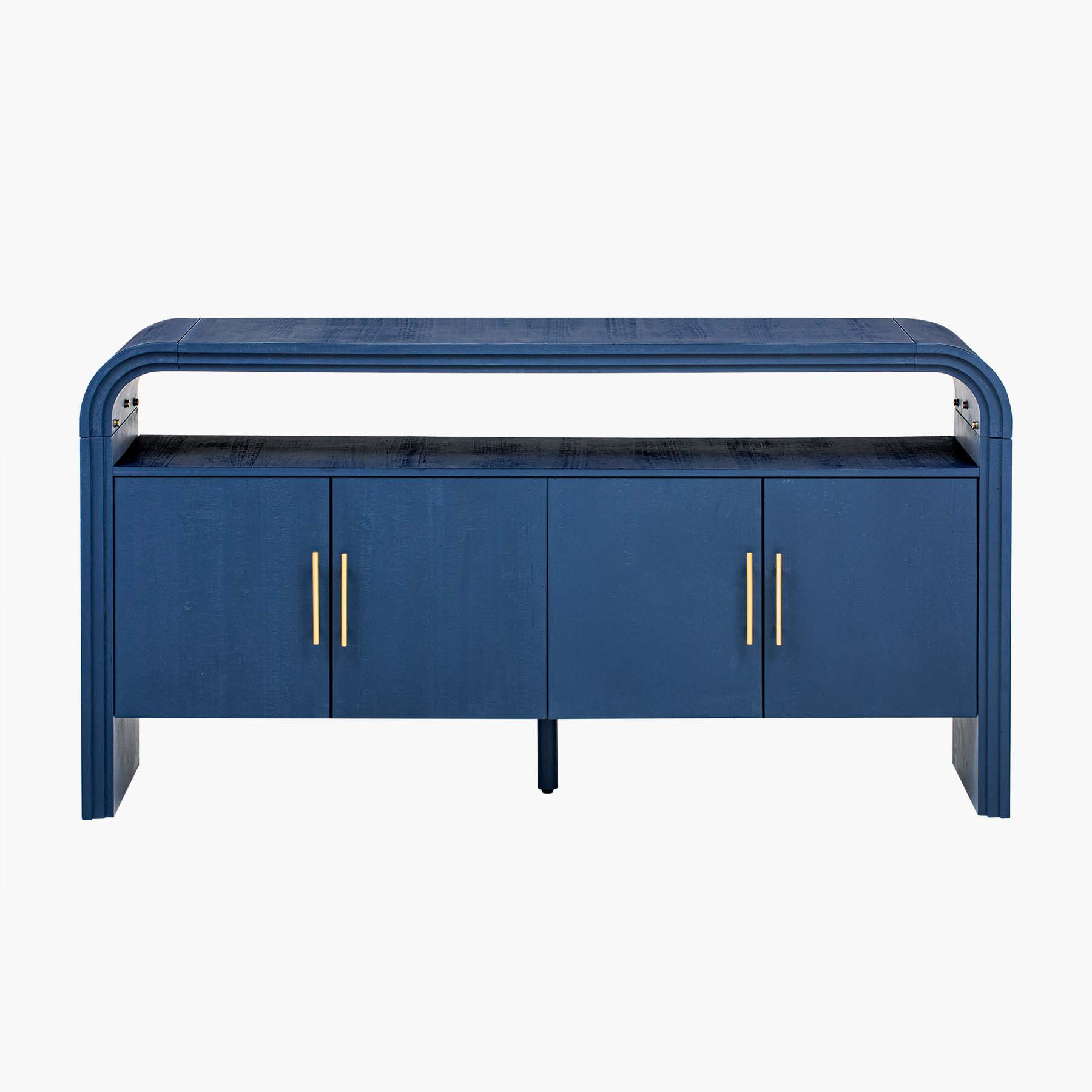 Gracie Oaks 4-door Elegant Console Table With Natural Embossed Texture ...