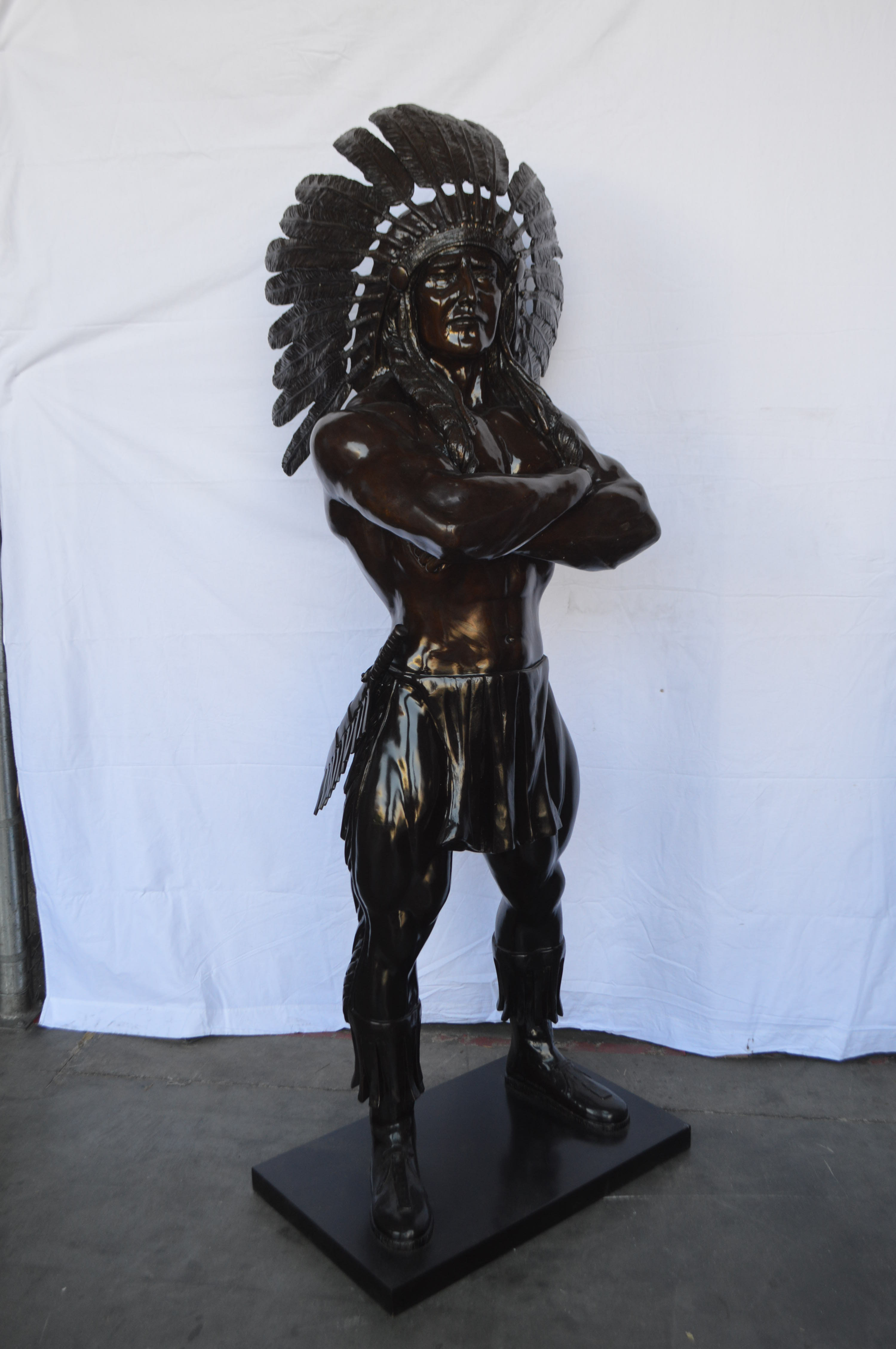 Native American Indian Life Size Statue Native American Outdoor