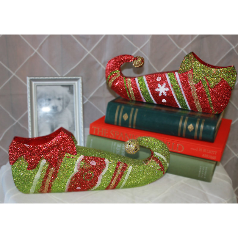 Worth Imports 12" Metal Elf Shoes & Reviews | Wayfair