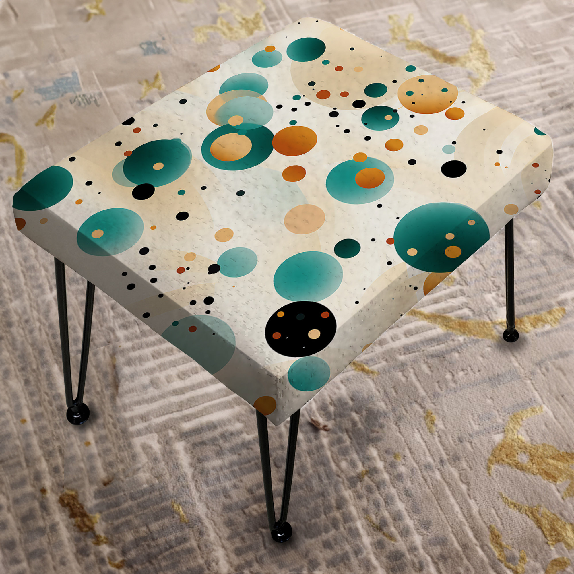 Design Art Bohemian Flair Polka Dots Pattern - Polka Dots Rectangle ...