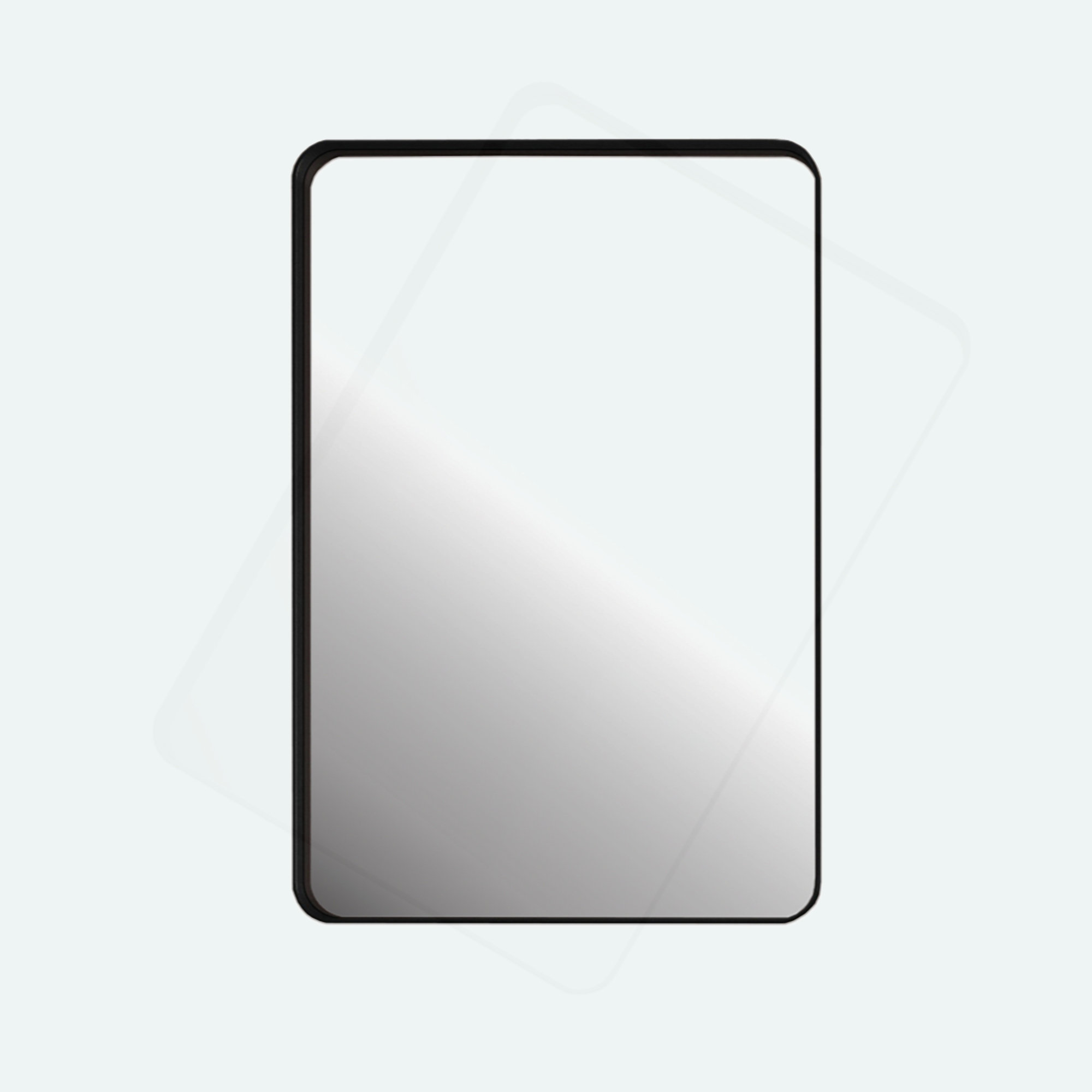 Latitude Run® Recessed Black Metal Framed Medicine Cabinet With Mirror ...