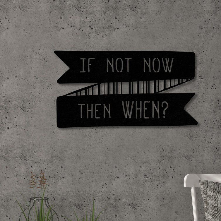 East Urban Home Metal Typography Wall Decor | Wayfair.co.uk