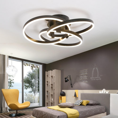 Semi Flush Mount LED Lighting You'll Love | Wayfair
