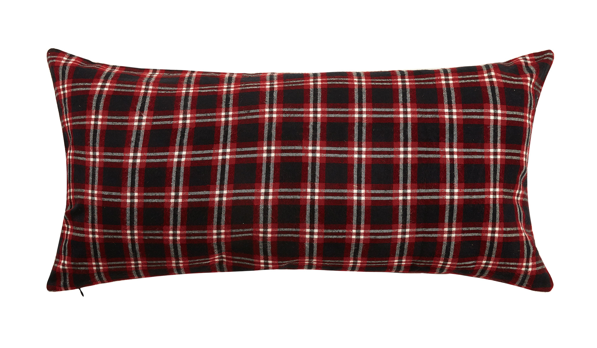 Peking Handicraft Merry Plaid Cotton Lumbar Pillow | Wayfair