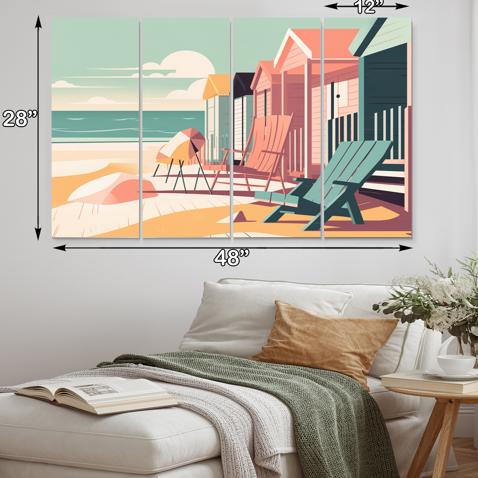 Design Art Beachside Rest II - Coastal Metal Wall Decor Set | Wayfair