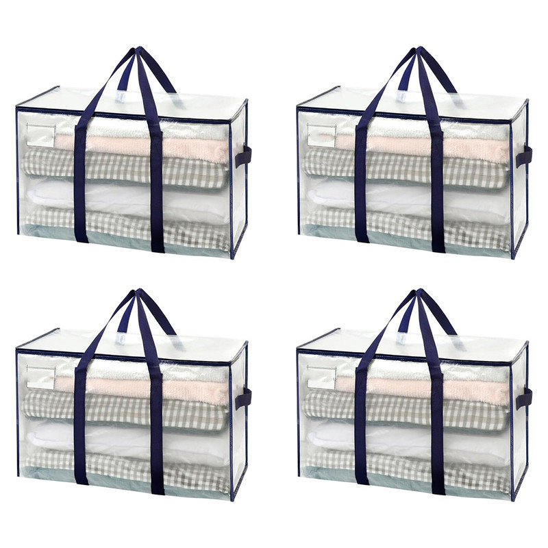 Latitude Run® 4Pack Moving Bags,College Packing Storage Boxes with Lids ...