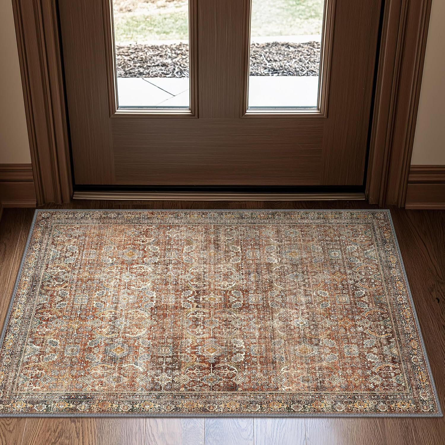 Canora Grey Entrance Rug Machine Washable Rug Small Door Mat,Ultra-Thin ...