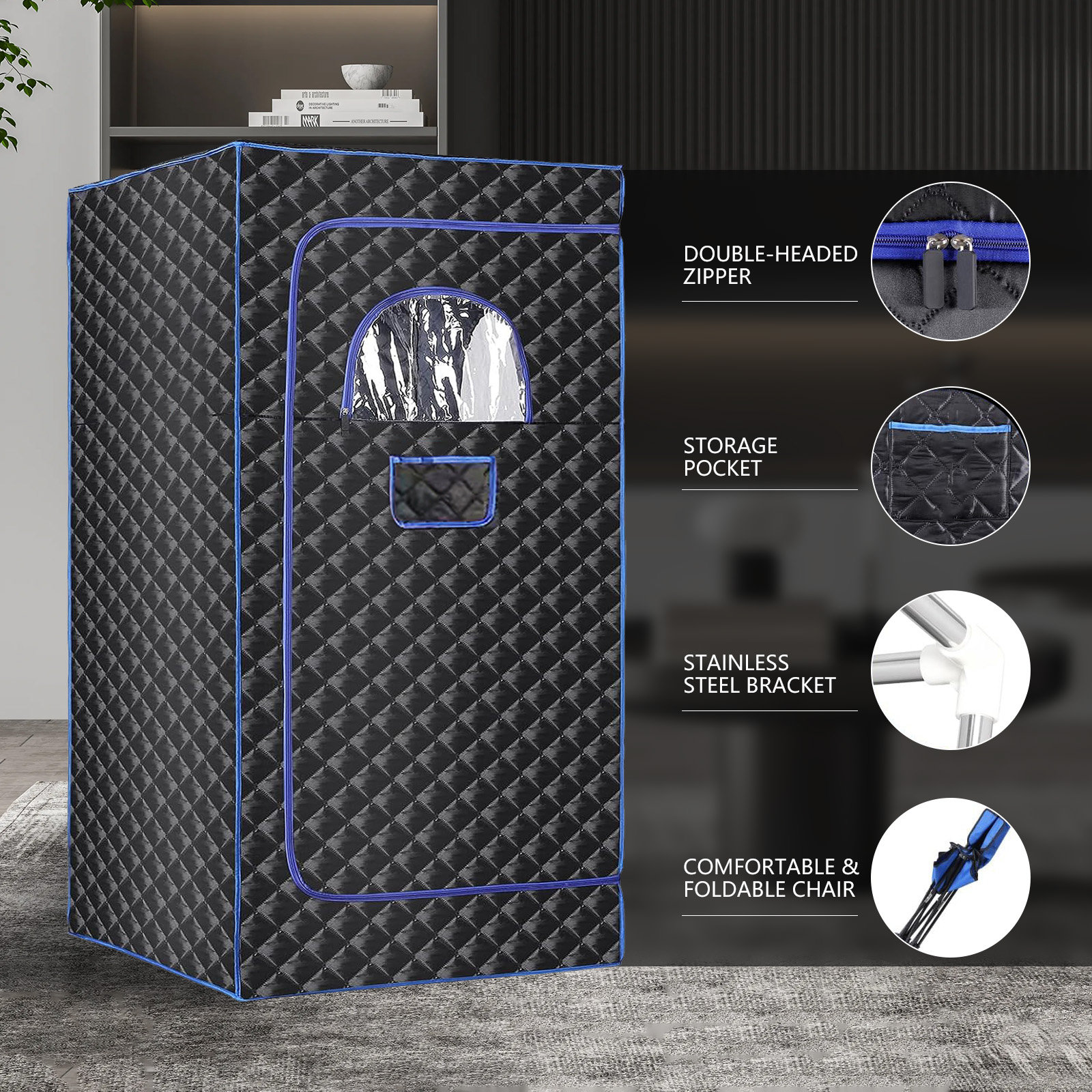 Xersbav Portable Traditional Steam Sauna with Remote Control - Wayfair ...