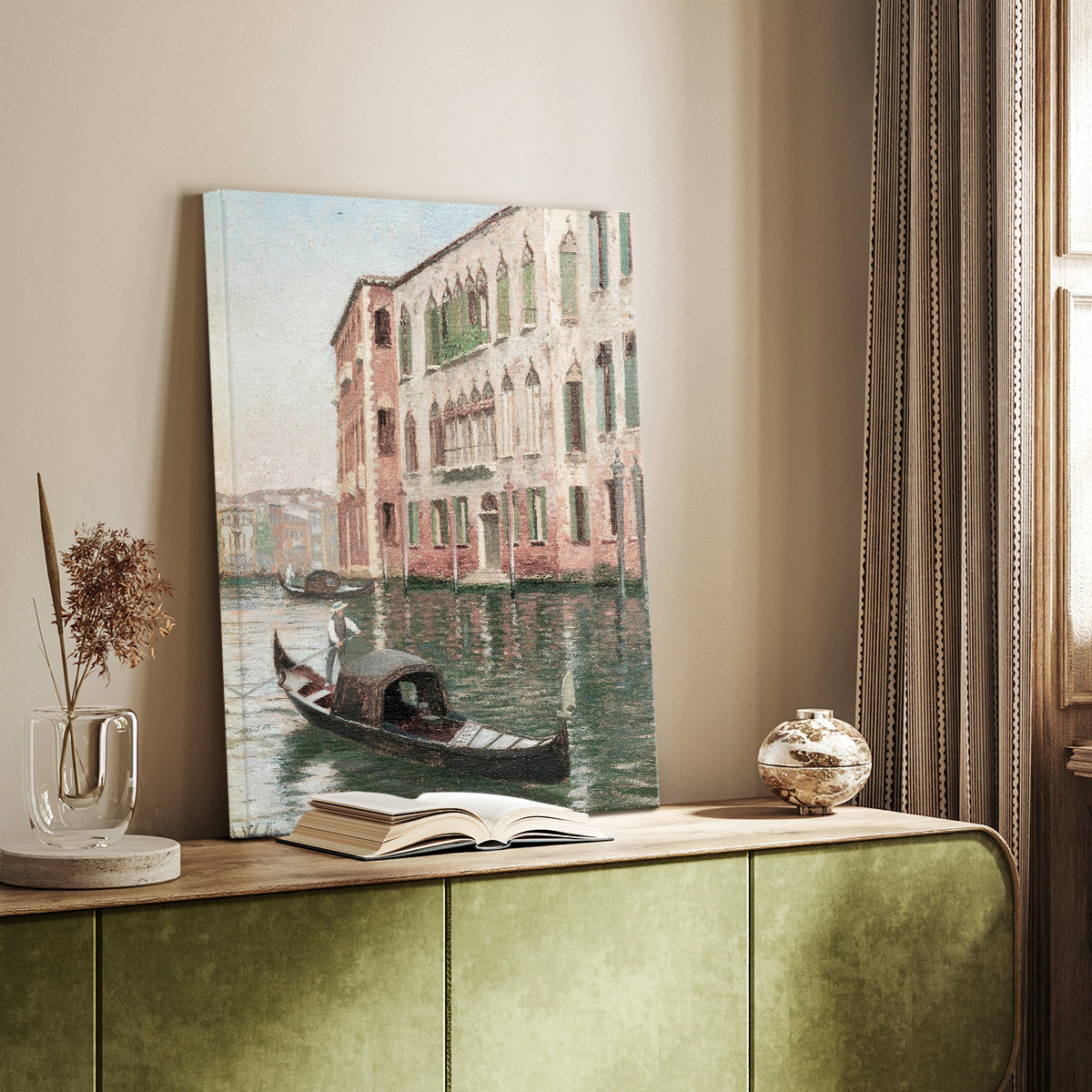 Red Barrel Studio® Vintage Landscape CC Framed On Canvas Print | Wayfair