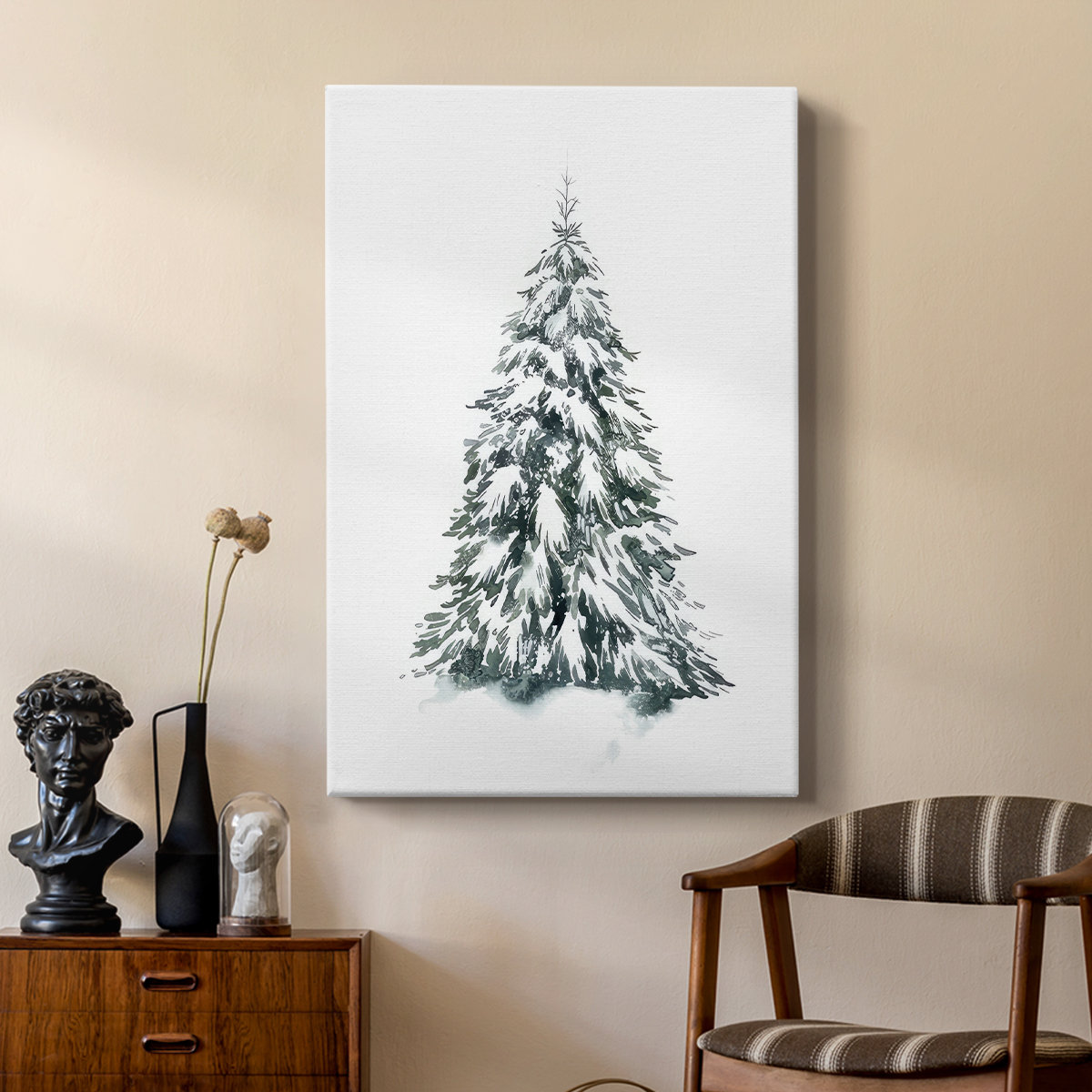 Ophelia & Co. Blue Spruce II -Custom Wrapped Gallery Cavas | Wayfair