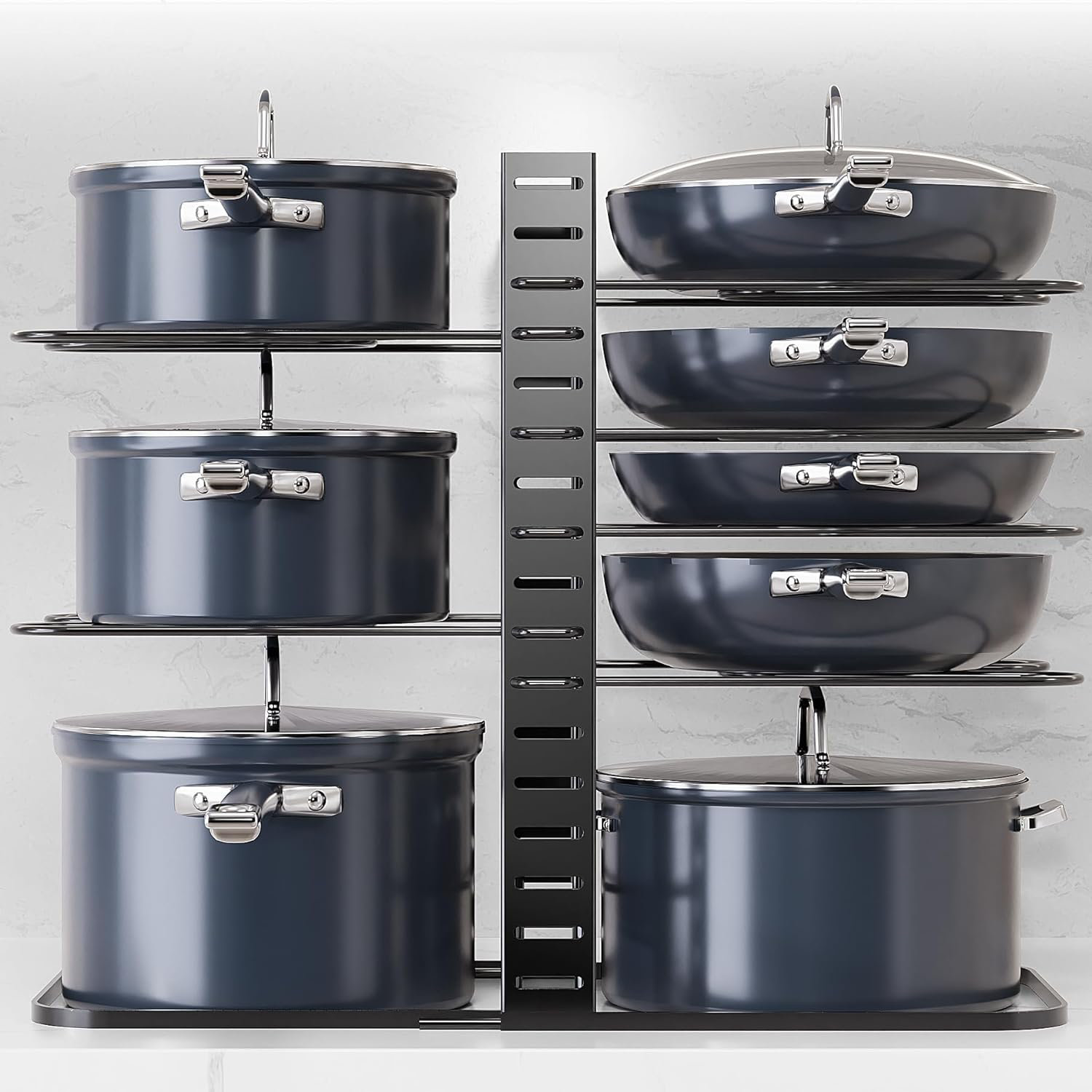 Prep & Savour Metal Rectangle Freestanding Pot Rack | Wayfair
