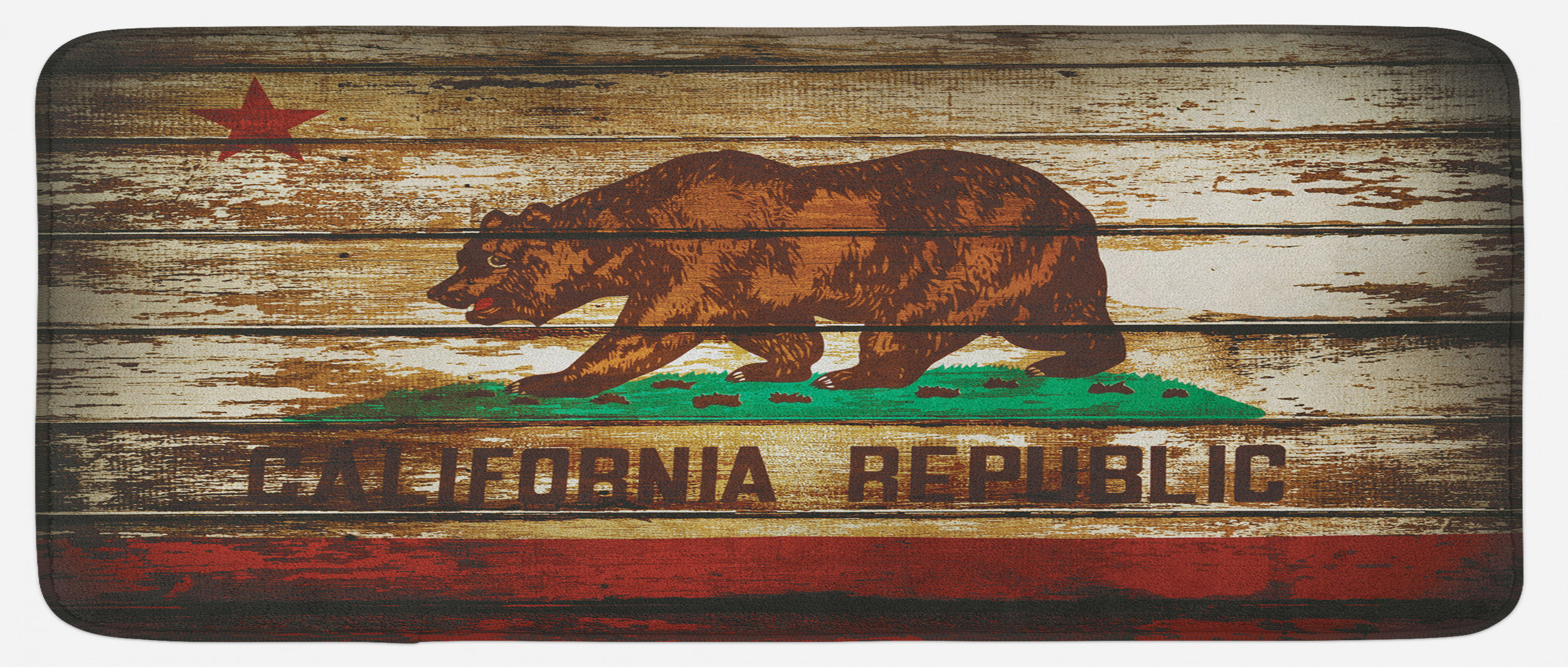 East Urban Home Flag Kitchen Mat | Wayfair