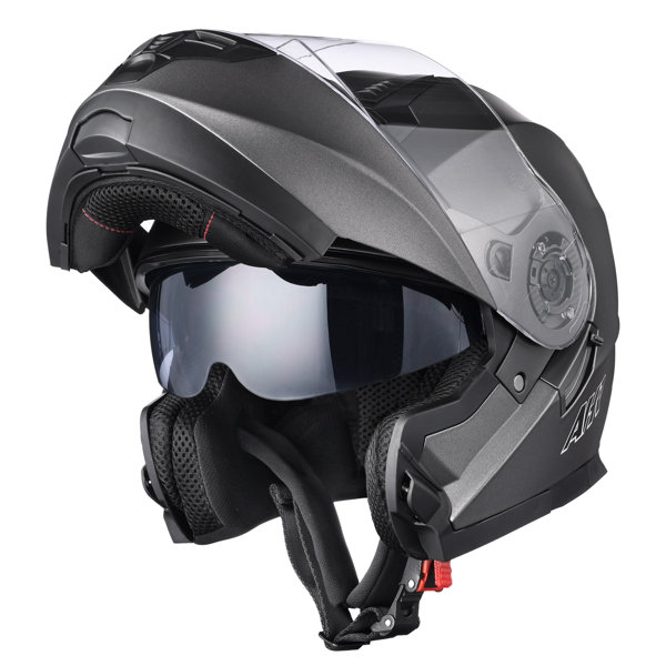 AHR RUN-M3 Modular Flip Up Helmet Full Face Dual Visor DOT Motorcycle ...