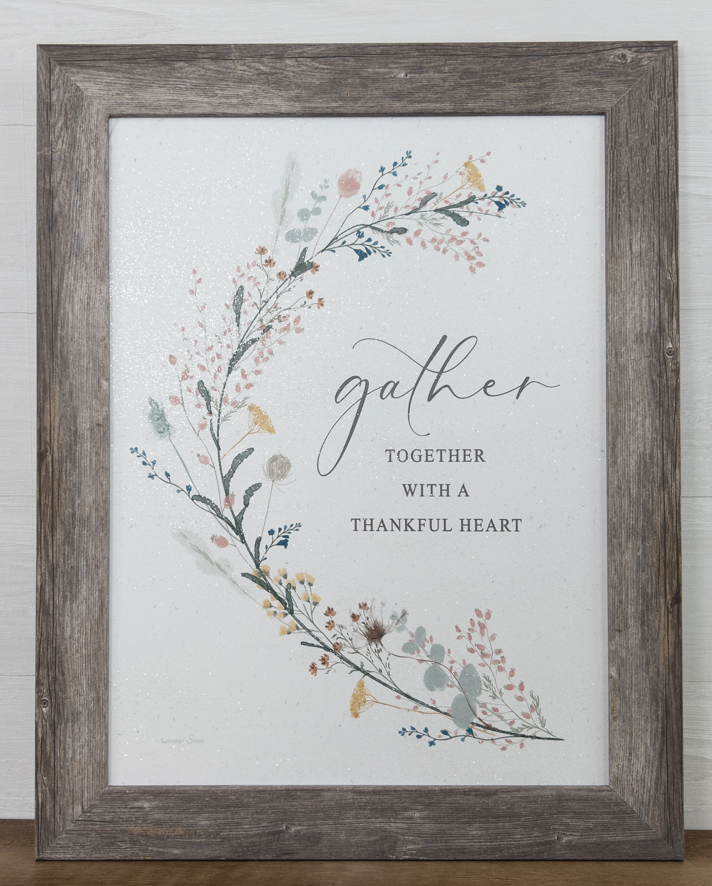 Winston Porter Inspirational Gather Together With A Thankful Heart ...