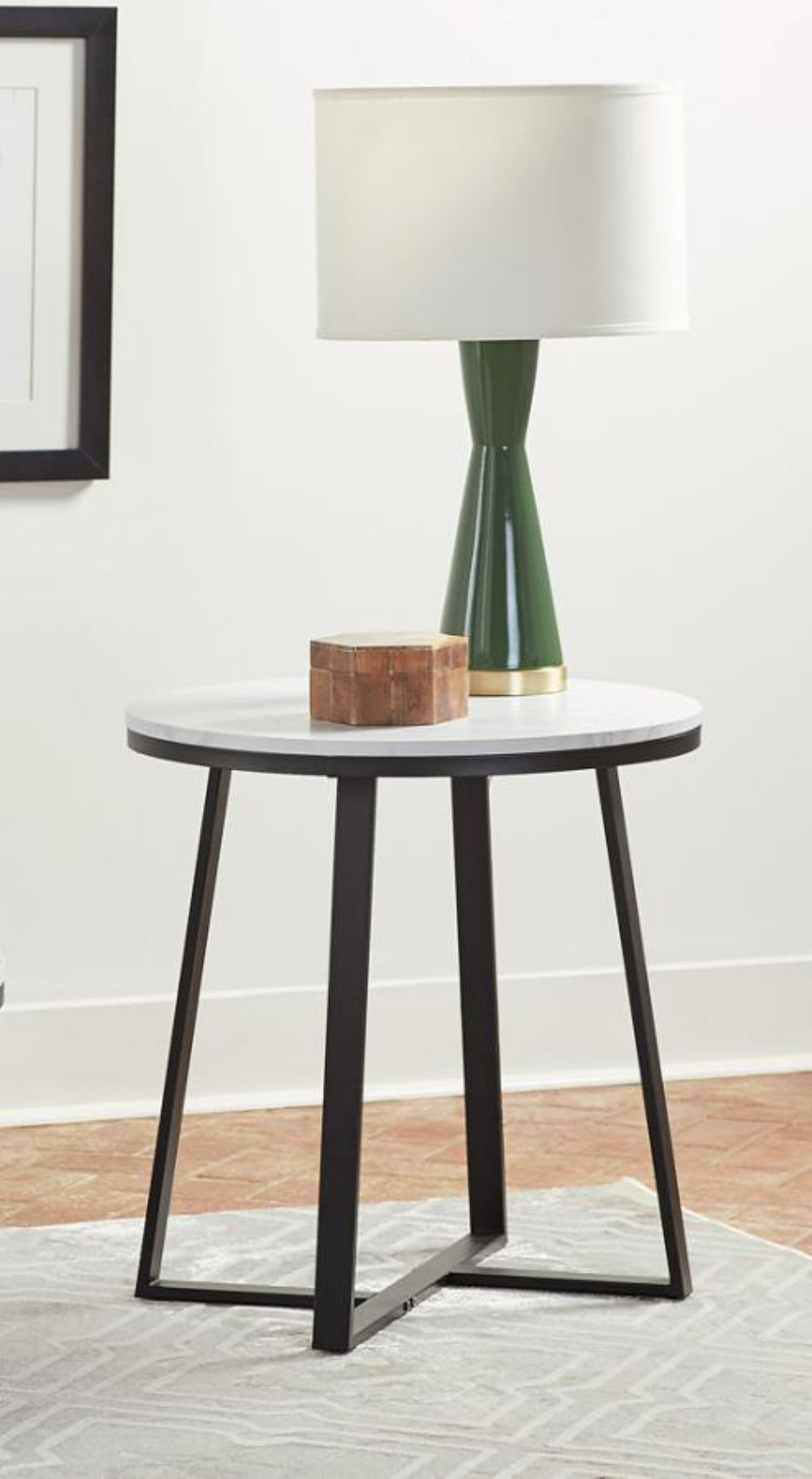 Ivy Bronx Cassander Cross Legs End Table | Wayfair