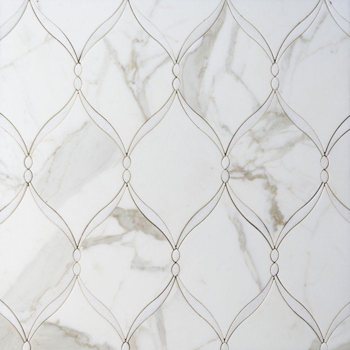 Tile & Top 5" x 7" Marble Novelty Mosaic Wall & Floor Tile | Wayfair