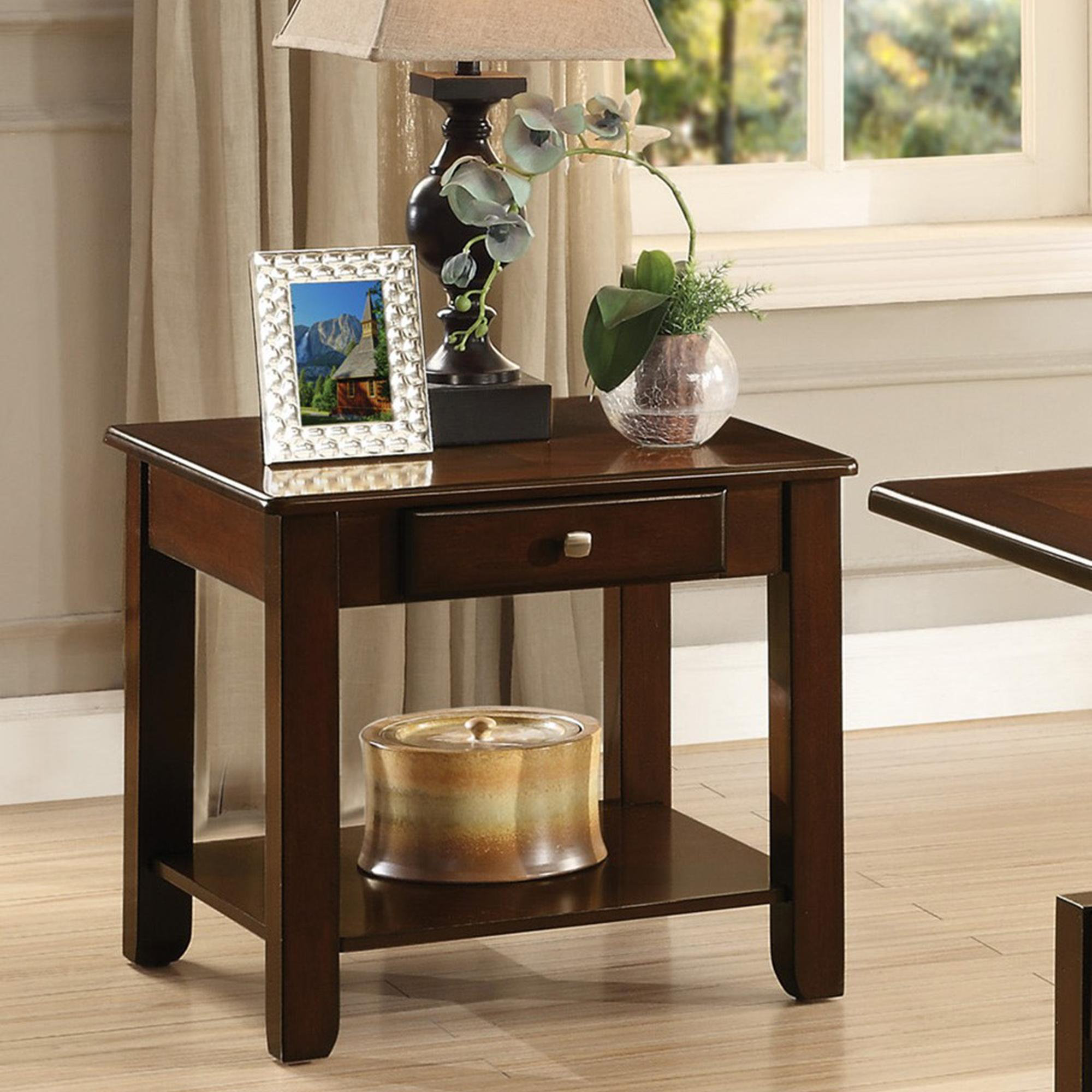 Red Barrel Studio Contemporary End Table with Drawer and Shelf ...