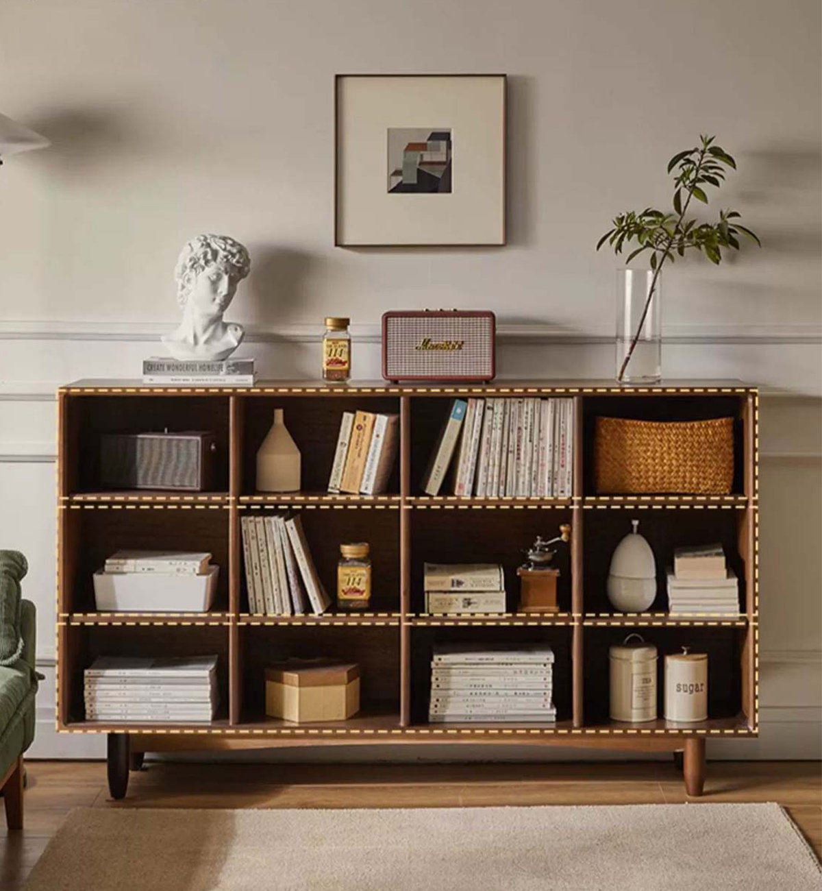 Corrigan Studio® Household Wall-To-Wall Integrated Storage Grid Dwarf ...