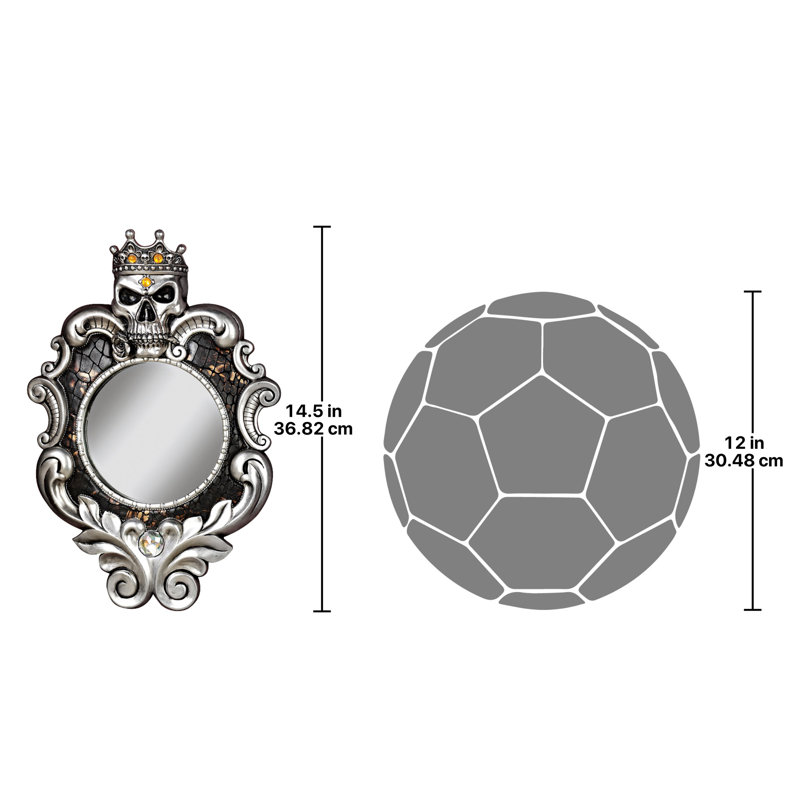 Design Toscano Fairest of All Skull Sculptural Wall Mirror & Reviews ...