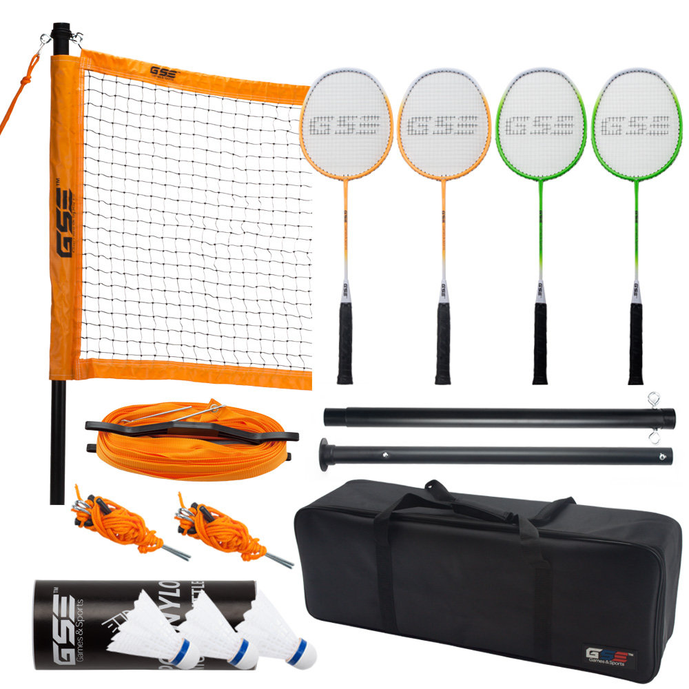 GSE Games & Sports Expert Professional Badminton Complete Sets with Net ...