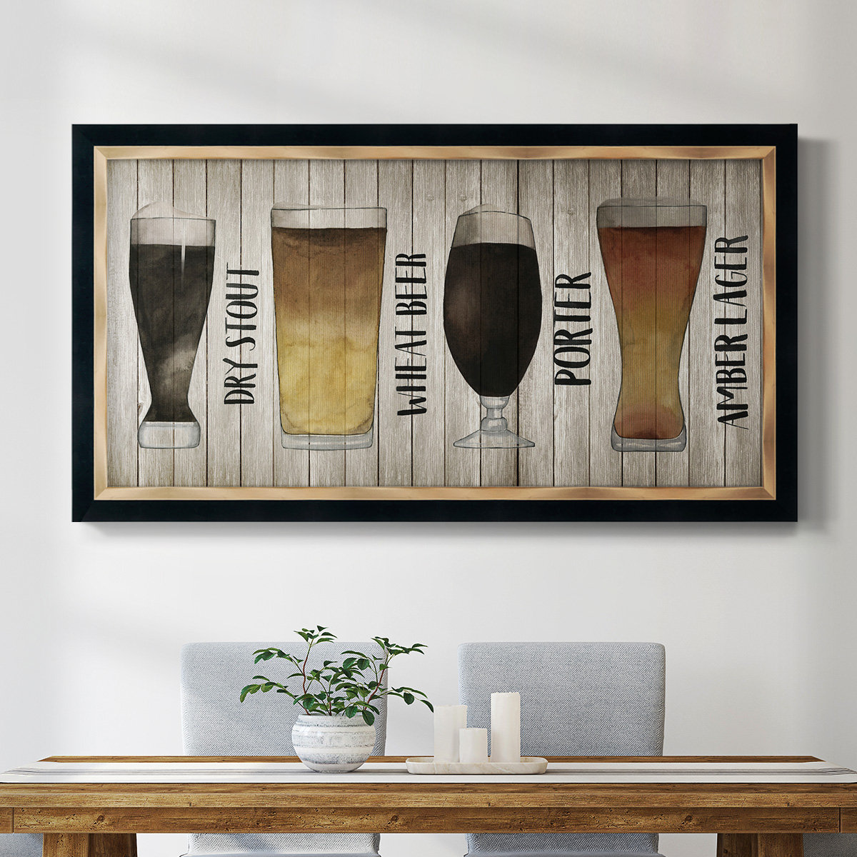 Red Barrel Studio Beer Chart II - Single Picture Frame Graphic Art on ...