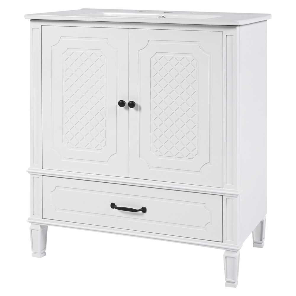 Charlton Home® 30" Bathroom Vanity with Sink Vintage Style | Wayfair