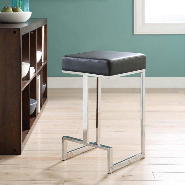 Wade Logan® Ehrlich Upholstered Square Stool & Reviews | Wayfair