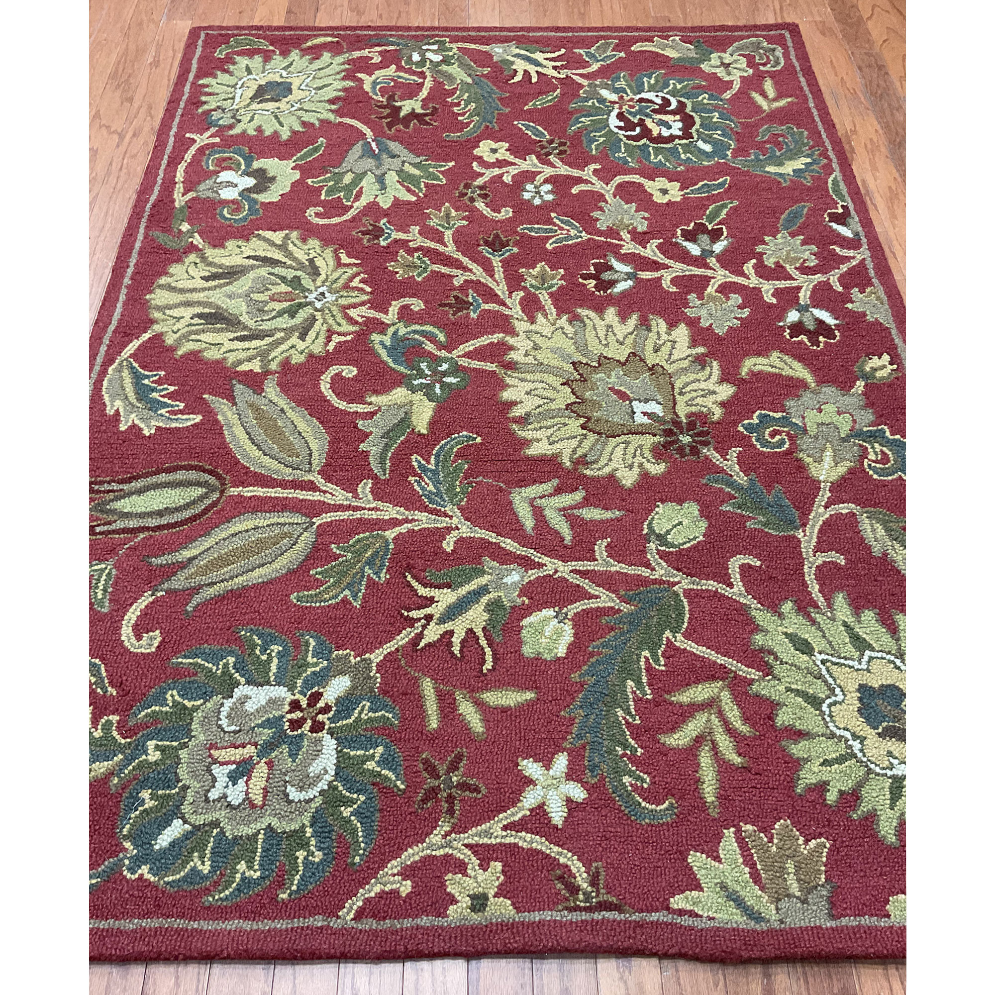 Herat Oriental Hand-Tufted Rust/Green Area Rug - Wayfair Canada