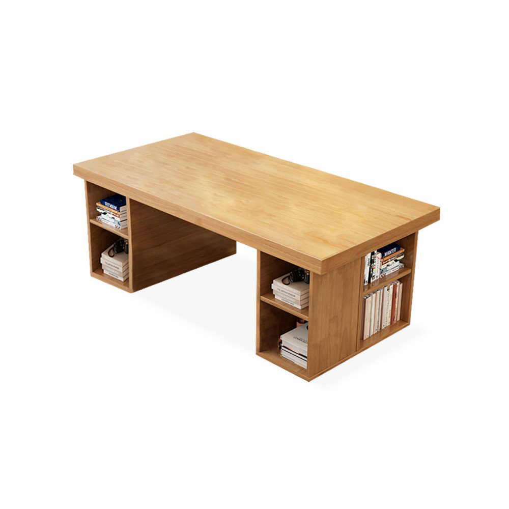 Cozynest 78.74"Walnut Rectangular Solid Wood desks - Wayfair Canada