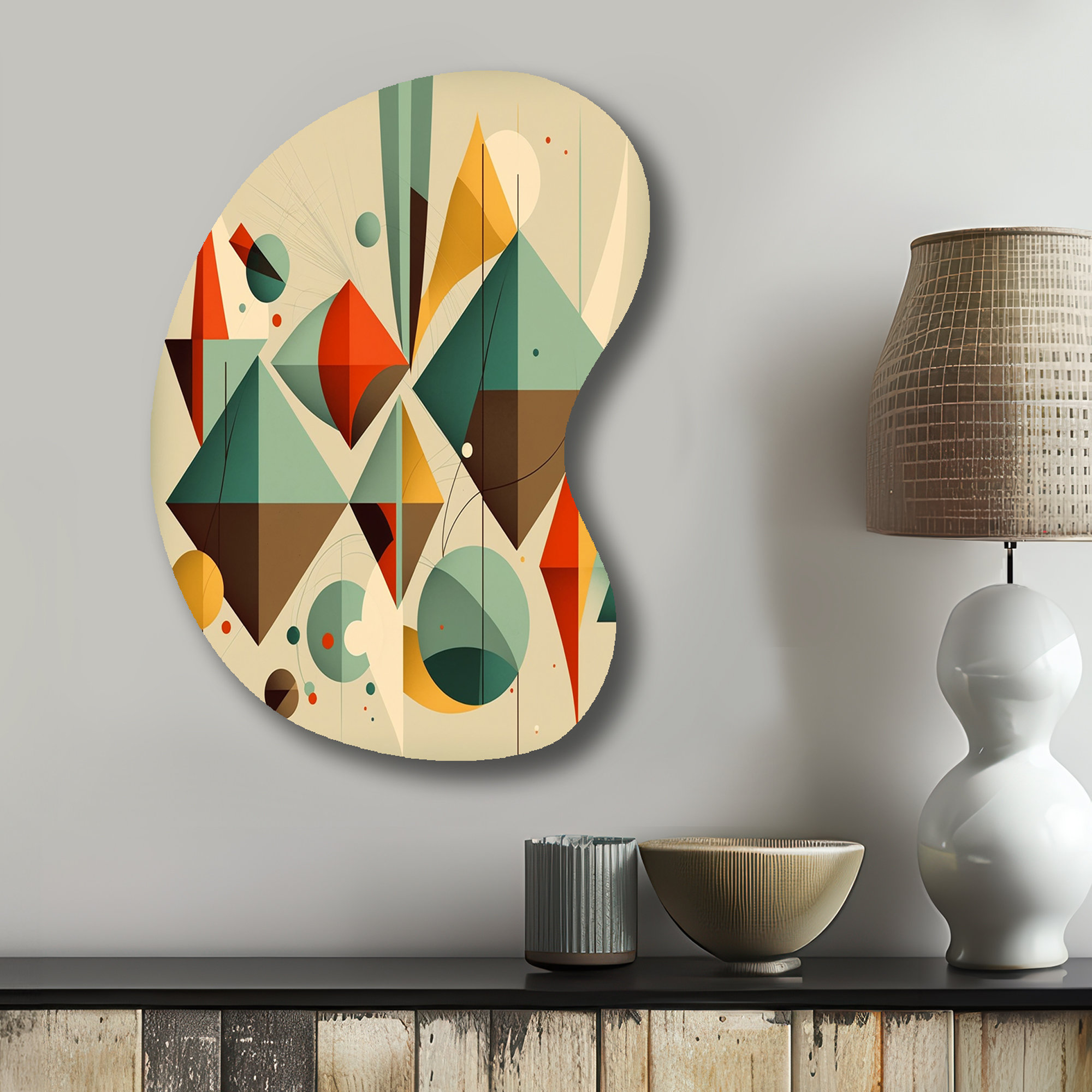 Design Art Mid-Century Retro Dimensions III - Modern Midcentury Boom ...