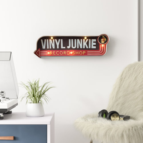 Williston Forge 7'' Music Themed Marquee Sign & Reviews | Wayfair