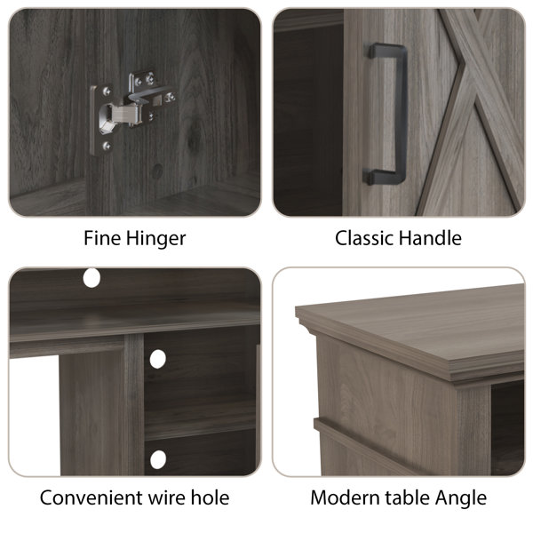 August Grove® Angelly TV Stand for TVs up to 78" with Electric ...