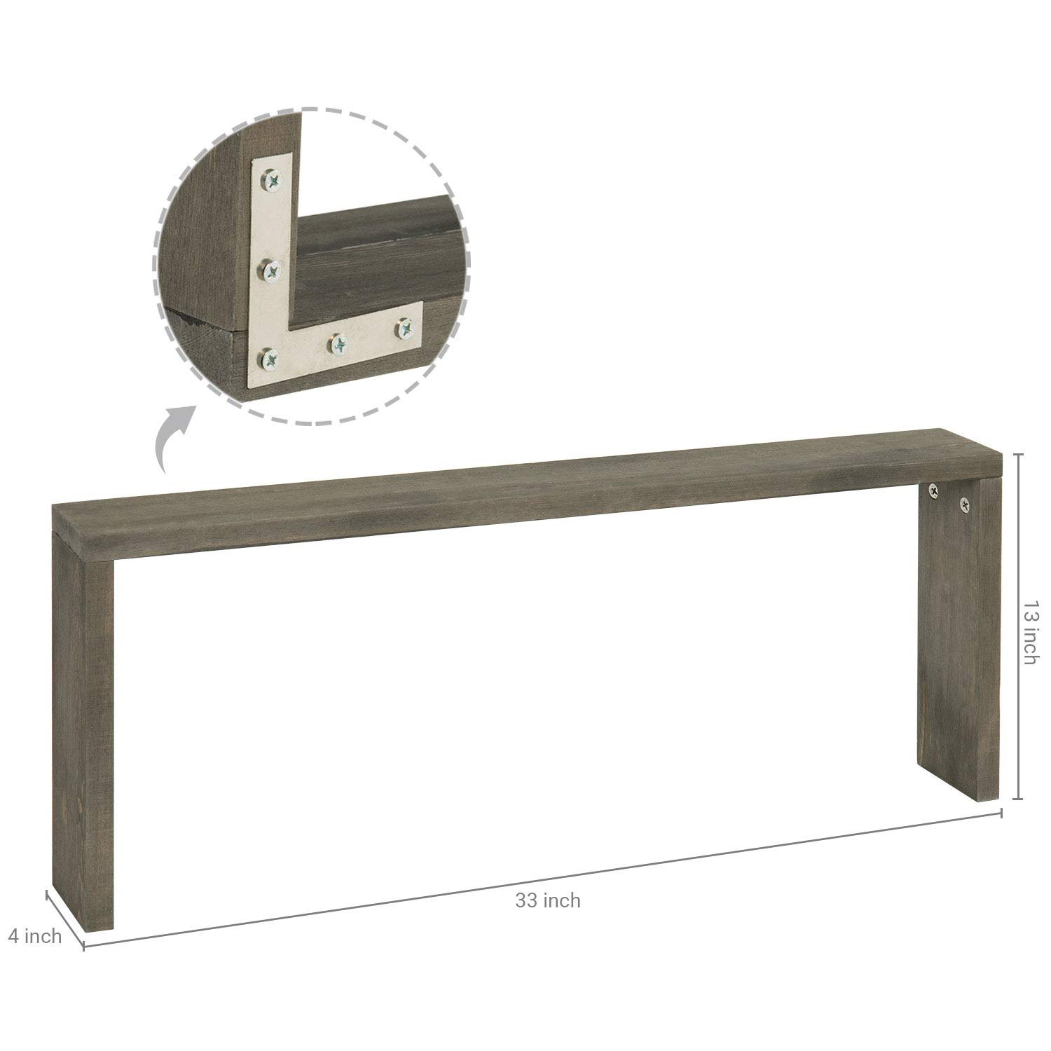 One Allium Way Over The Stove Spice Shelf, Vintage Grey Wood Stove Top ...