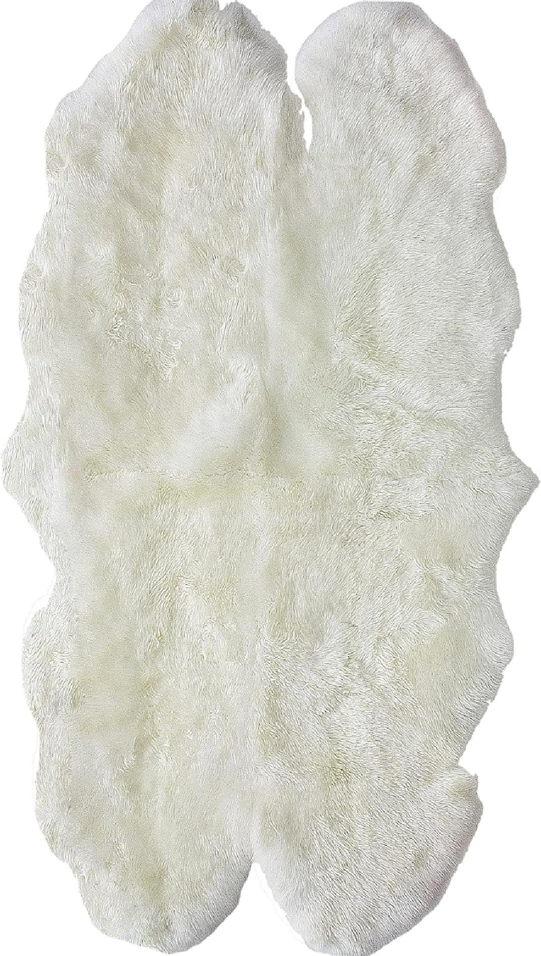 Mercer41 Rayle Handmade Sheepskin Wool Natural Rug & Reviews | Wayfair
