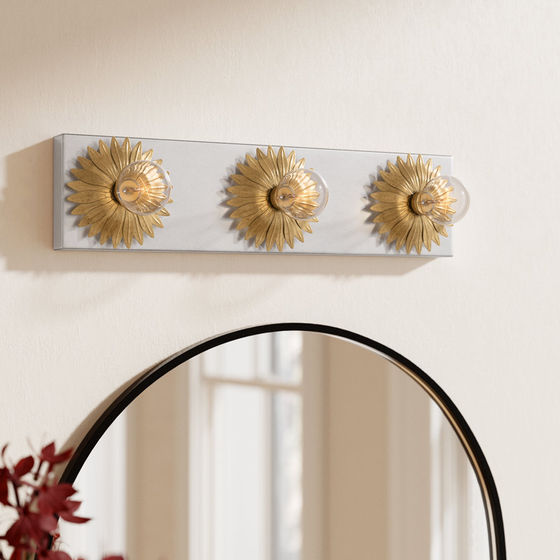 Kelly Clarkson Home Bridget 3-Light Dimmable Bathroom Bar Light Fixture ...