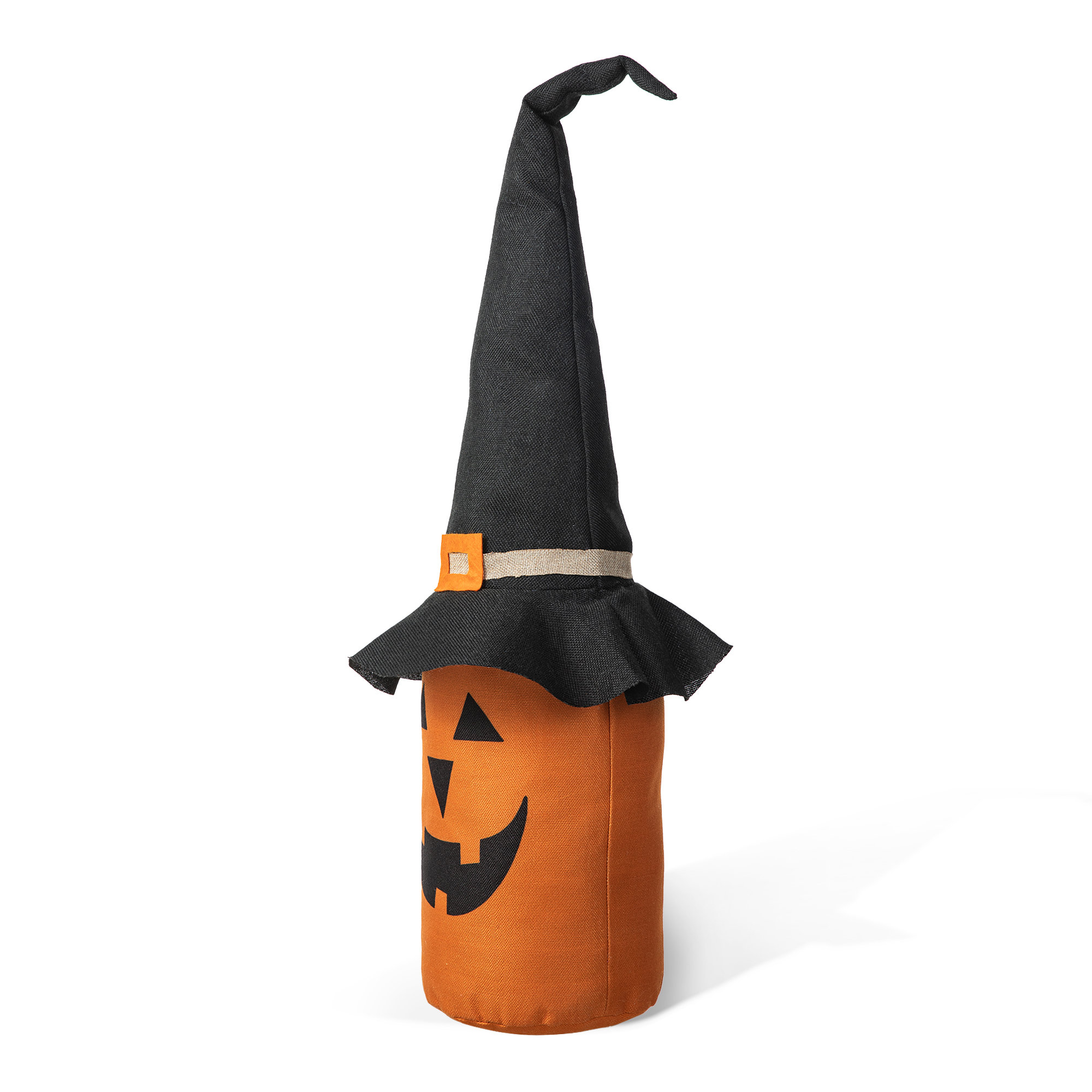 The Holiday Aisle® Halloween Linen Jack-O-Lantern Doorstop Porch Decor ...