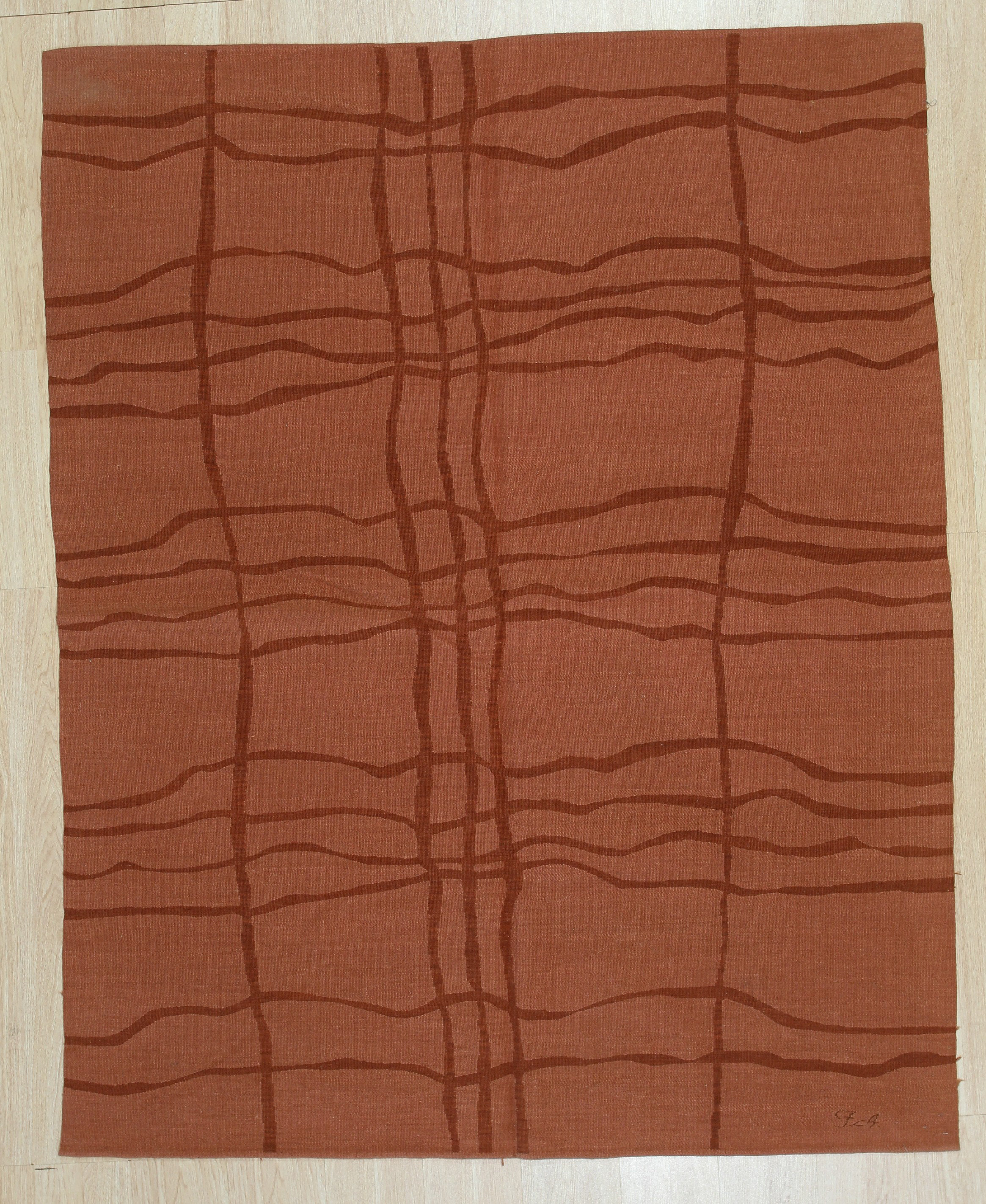 Foundry Select Modern and Stylish Dhurrie Hand-Knotted Soft Cotton Wool ...