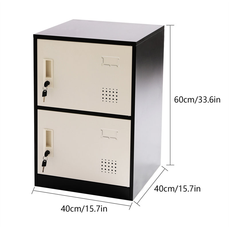 Ebern Designs Centhia 2 Door Vertical Stackable Storage Cabinet with ...