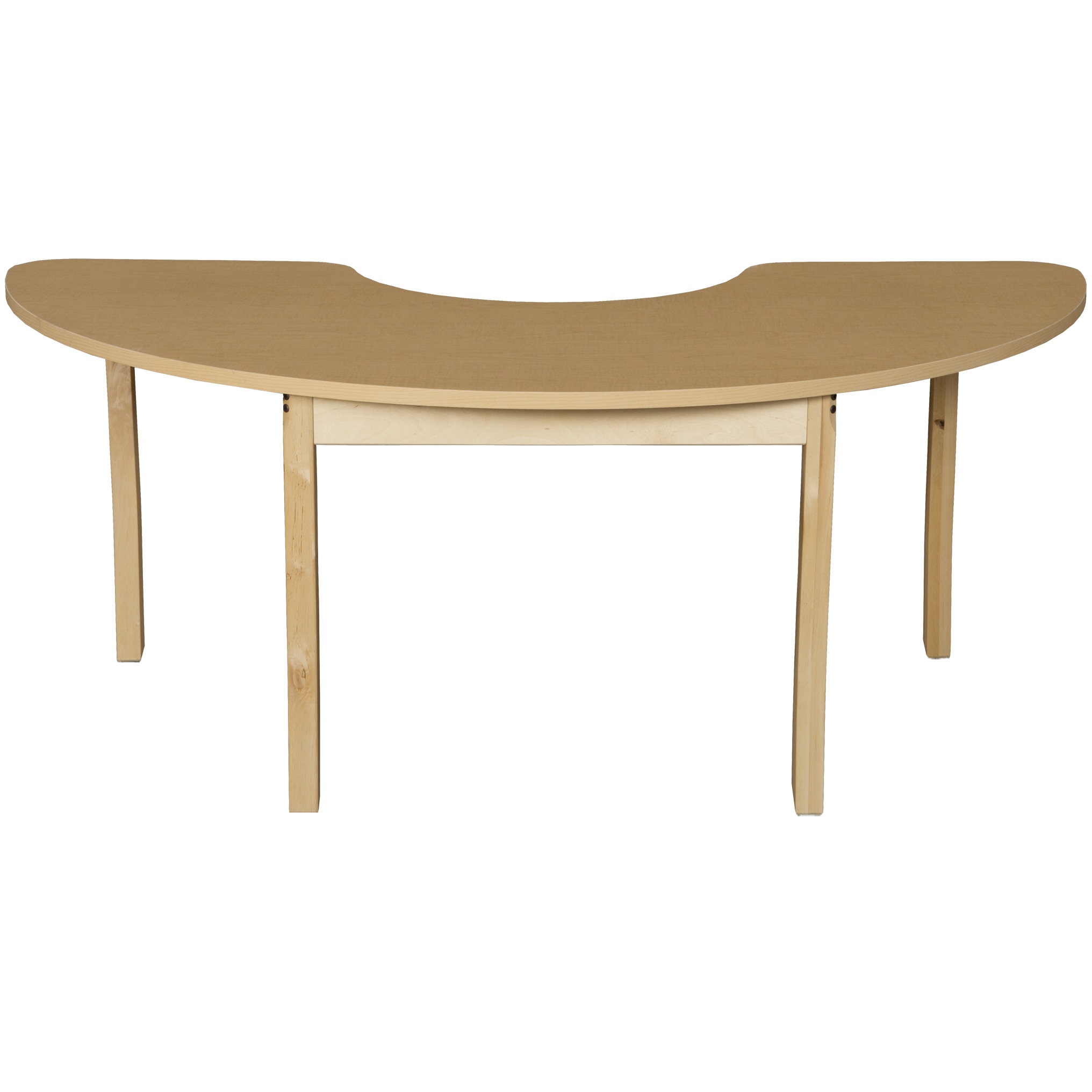 Wood Designs Laminate Adjustable Half-circle 4 Students Activity Table ...