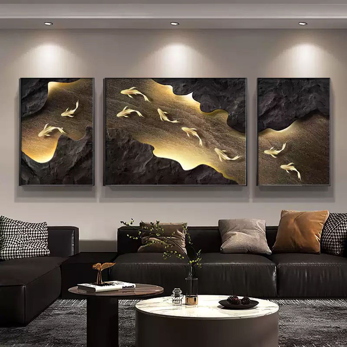 Rosecliff Heights Modern Light Luxury Crystal Porcelain Metal Frame ...