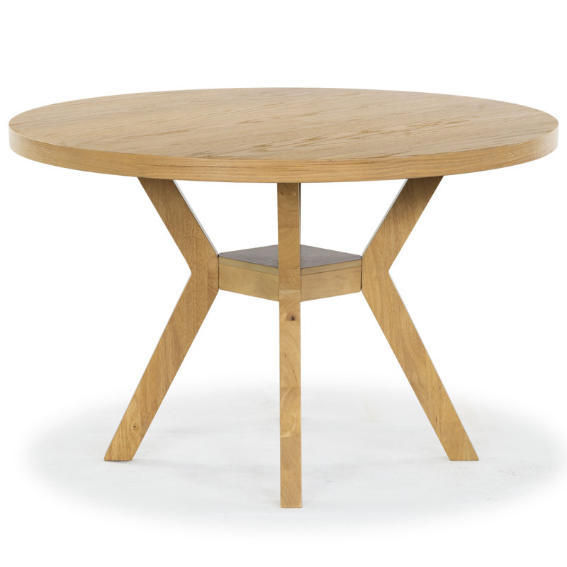 SafaviehCouture Round Solid Wood Base Dining Table & Reviews | Wayfair
