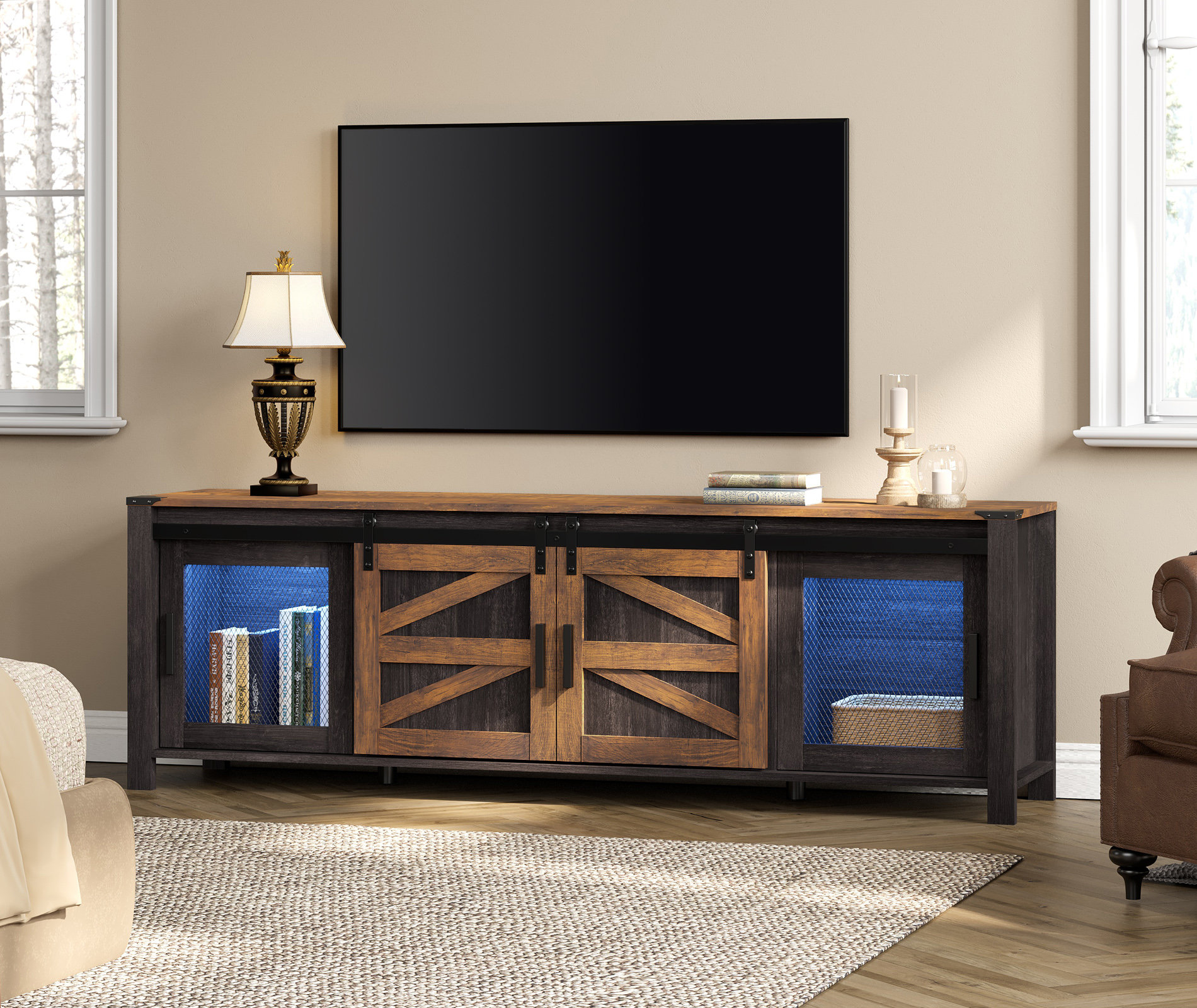 Gracie Oaks Tovah 70'' Media Console & Reviews | Wayfair