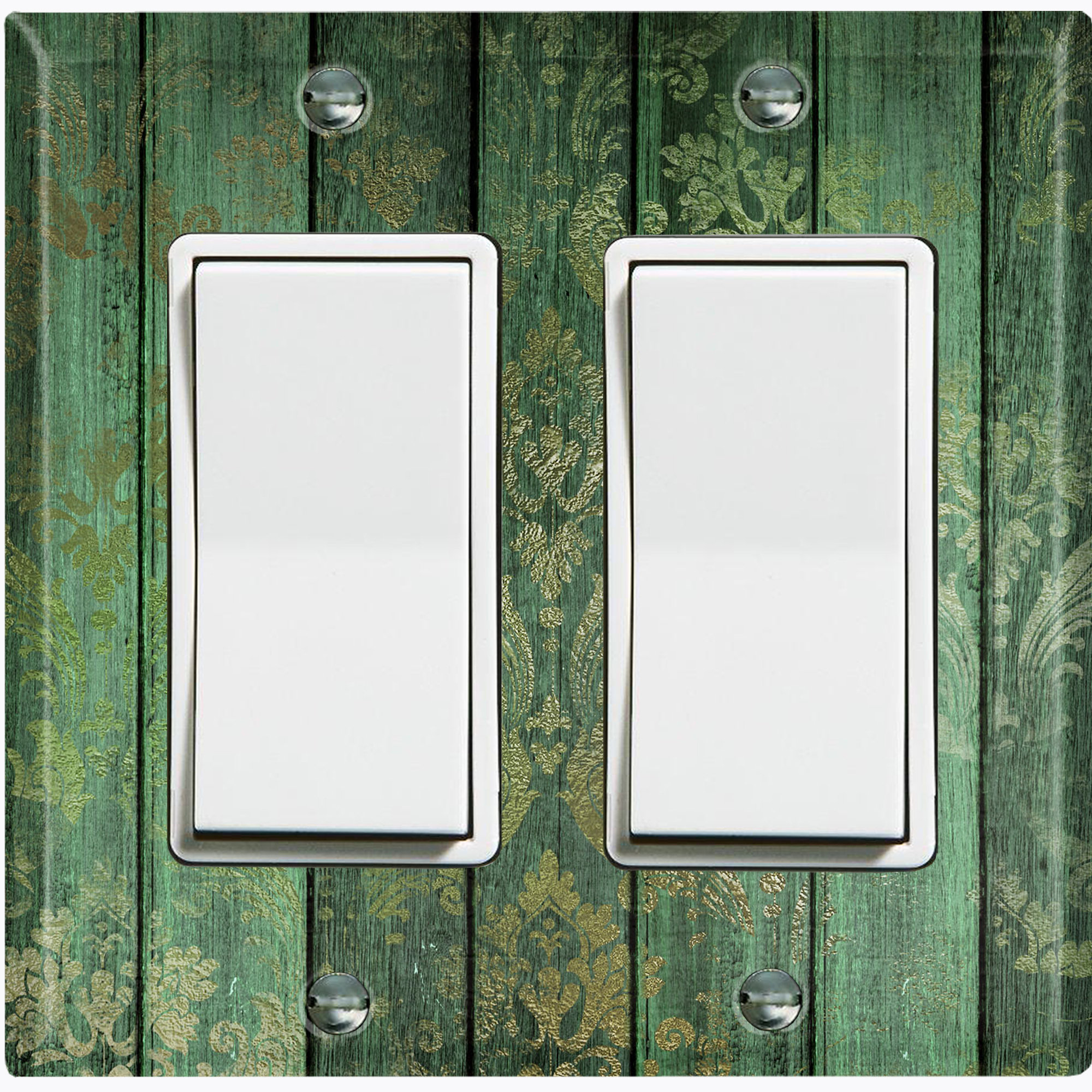 WorldAcc Wood Flower 2 -Gang Toggle Light Switch | Wayfair