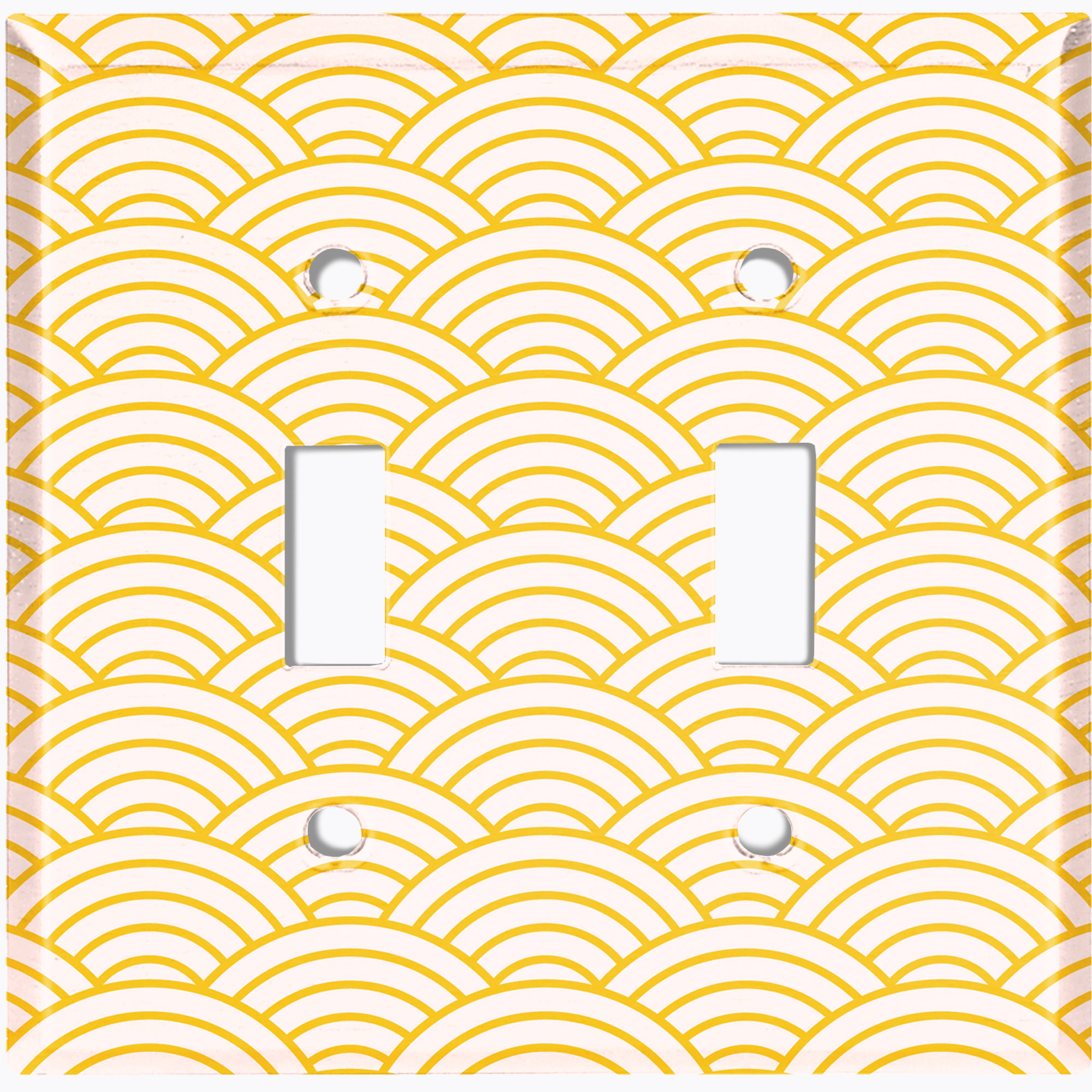 WorldAcc Metal Light Switch Plate Outlet Cover (Japanese Yellow Sea ...