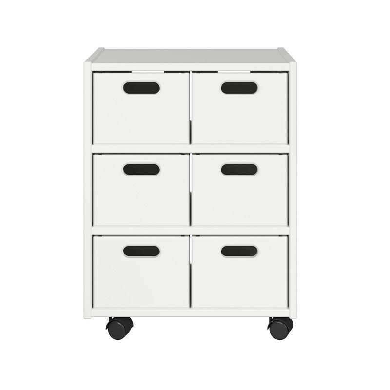 Latitude Run® Solid Wood Roll Cart Cubby | Wayfair