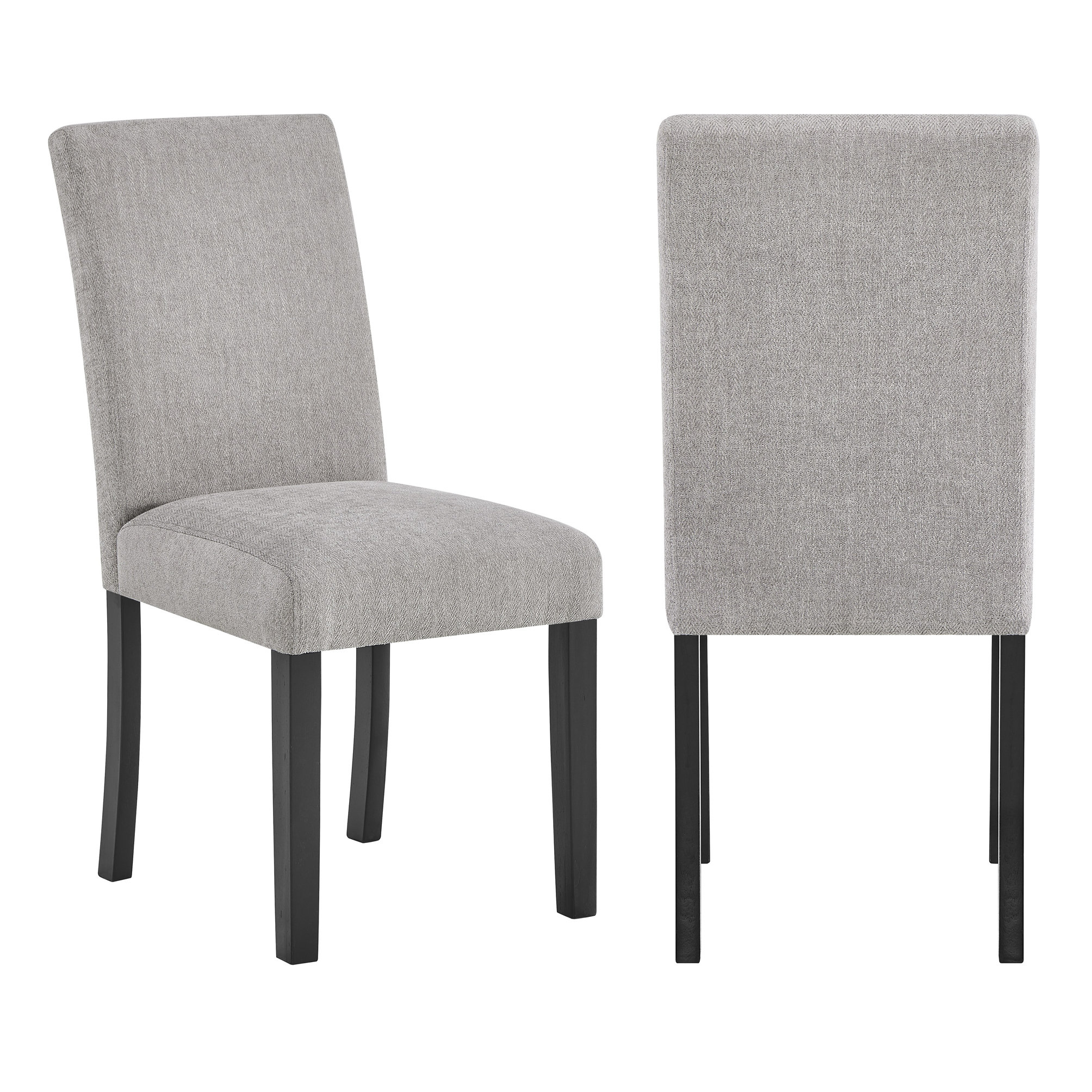 Hokku Designs 4Pc Contemporary Parson Style Chairs Upholstered Padded ...
