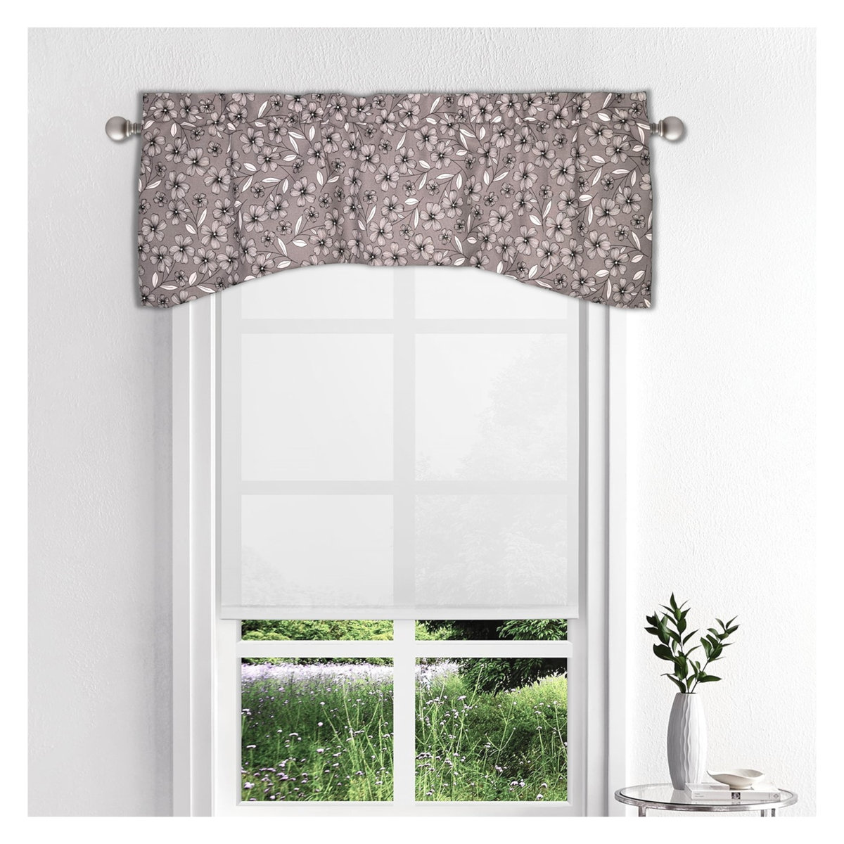Darby Home Co No-Sew Curtain Valance Kit Sewing Alternative for Custom ...